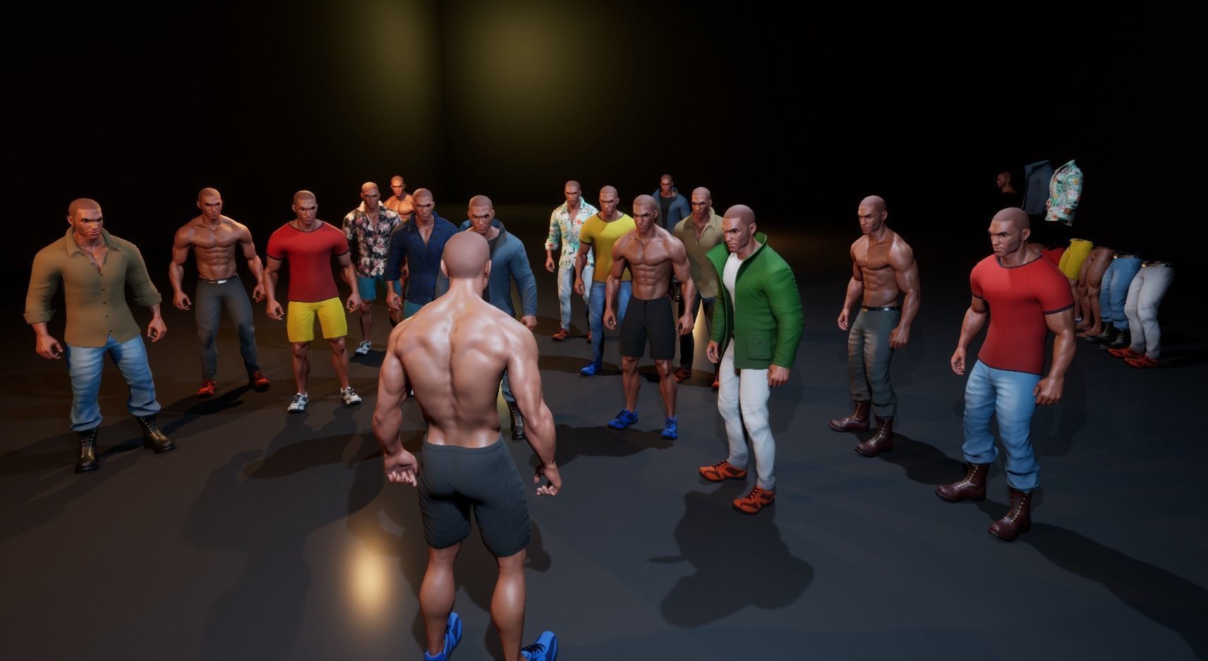 UE4 Advanced Modular Character Male Integrated to ALS system free VR ...