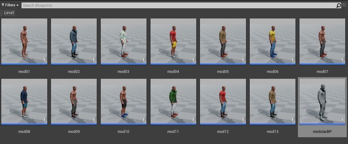 Ue4 Advanced Modular Character Male Integrated To Als System Free Vr