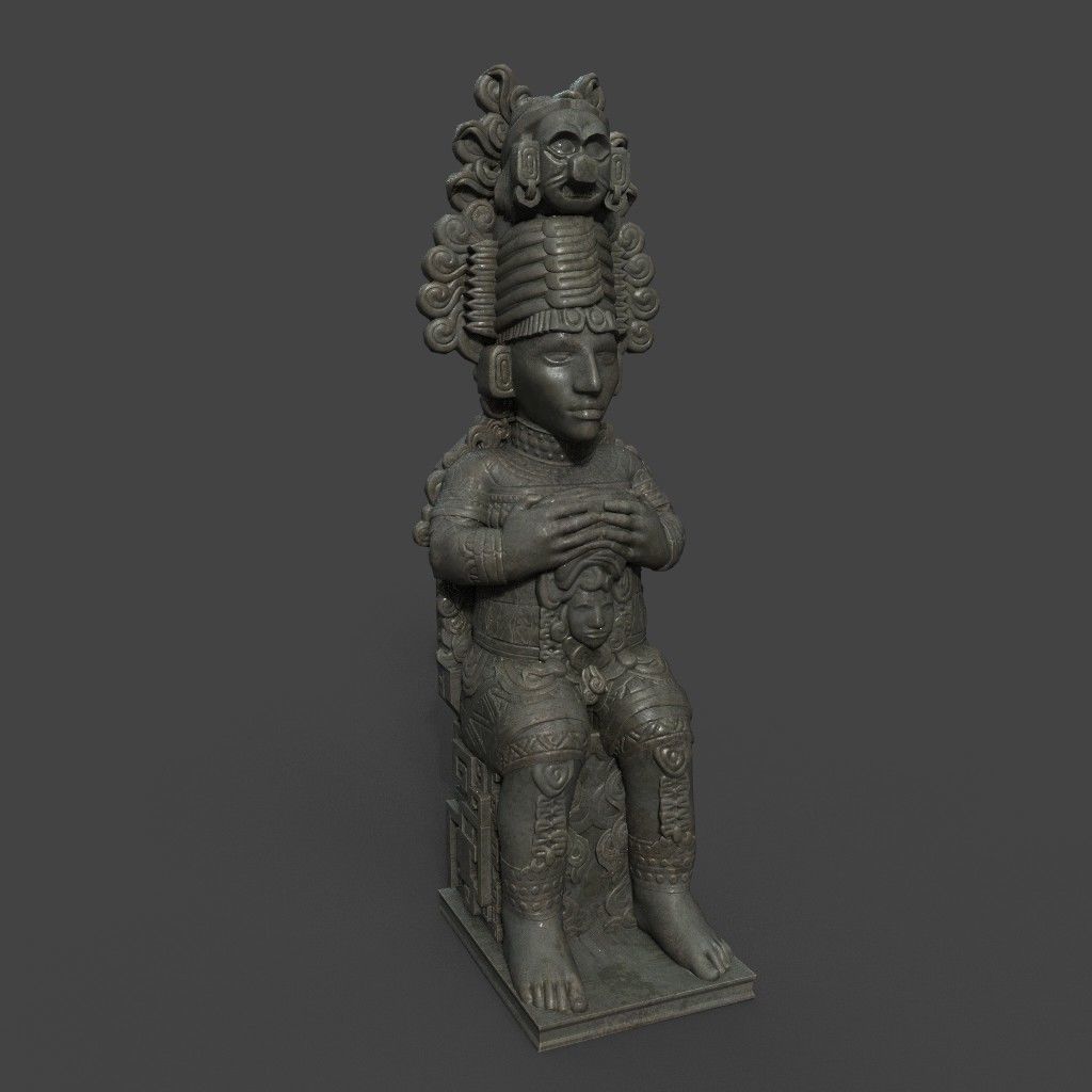 3D model Mayan Inca Aztec Statue 220822 VR / AR / low-poly | CGTrader