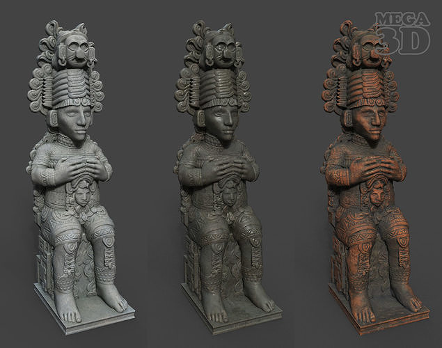3D model Mayan Inca Aztec Statue 220822 VR / AR / low-poly | CGTrader
