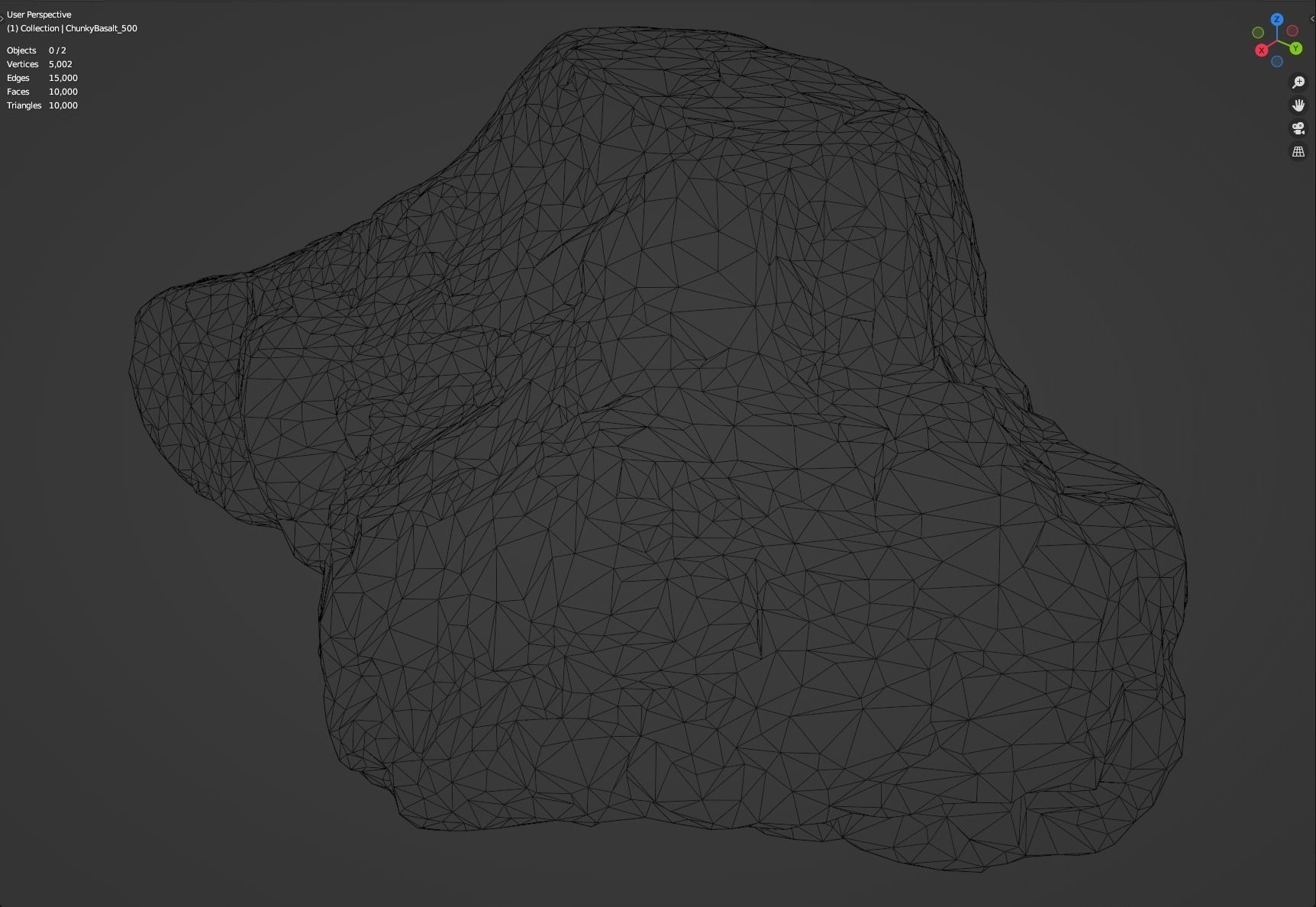 3D model Chunky Basalt - 8K Textures - 7 Mesh Resolutions VR / AR / low ...