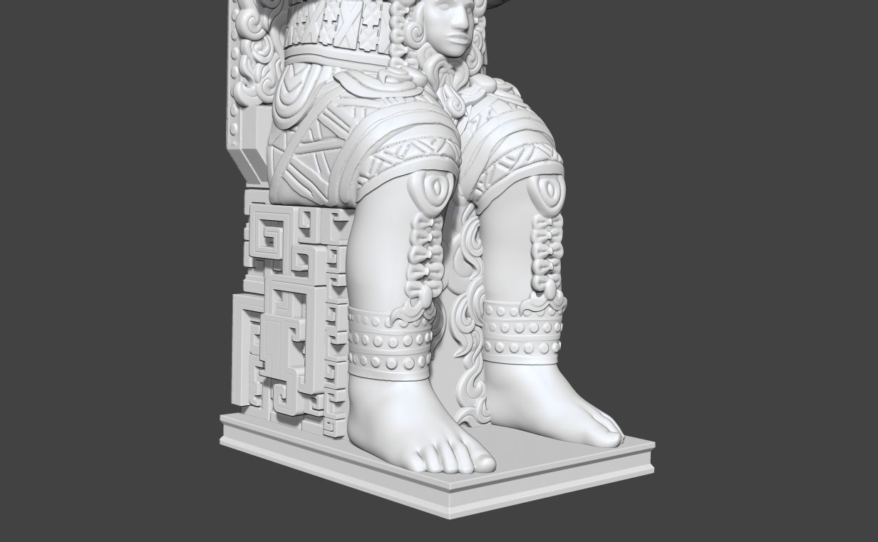 Mayan Inca Aztec Statue 220825 3D model 3D printable | CGTrader