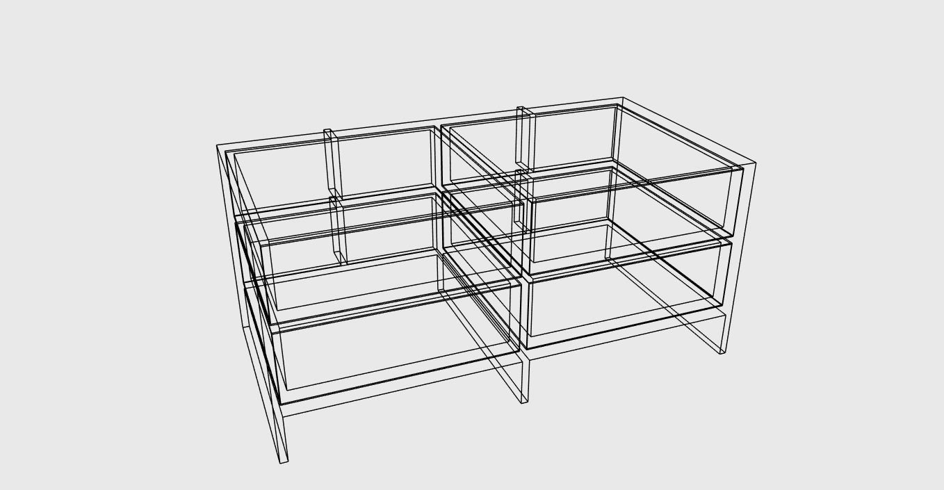 Box with drawers easy print 3D model 3D printable | CGTrader