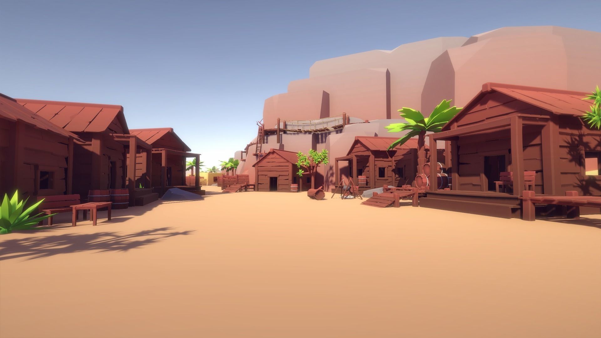 3D model GameReady Lowpoly Desert Environment Assets VR / AR / low-poly ...