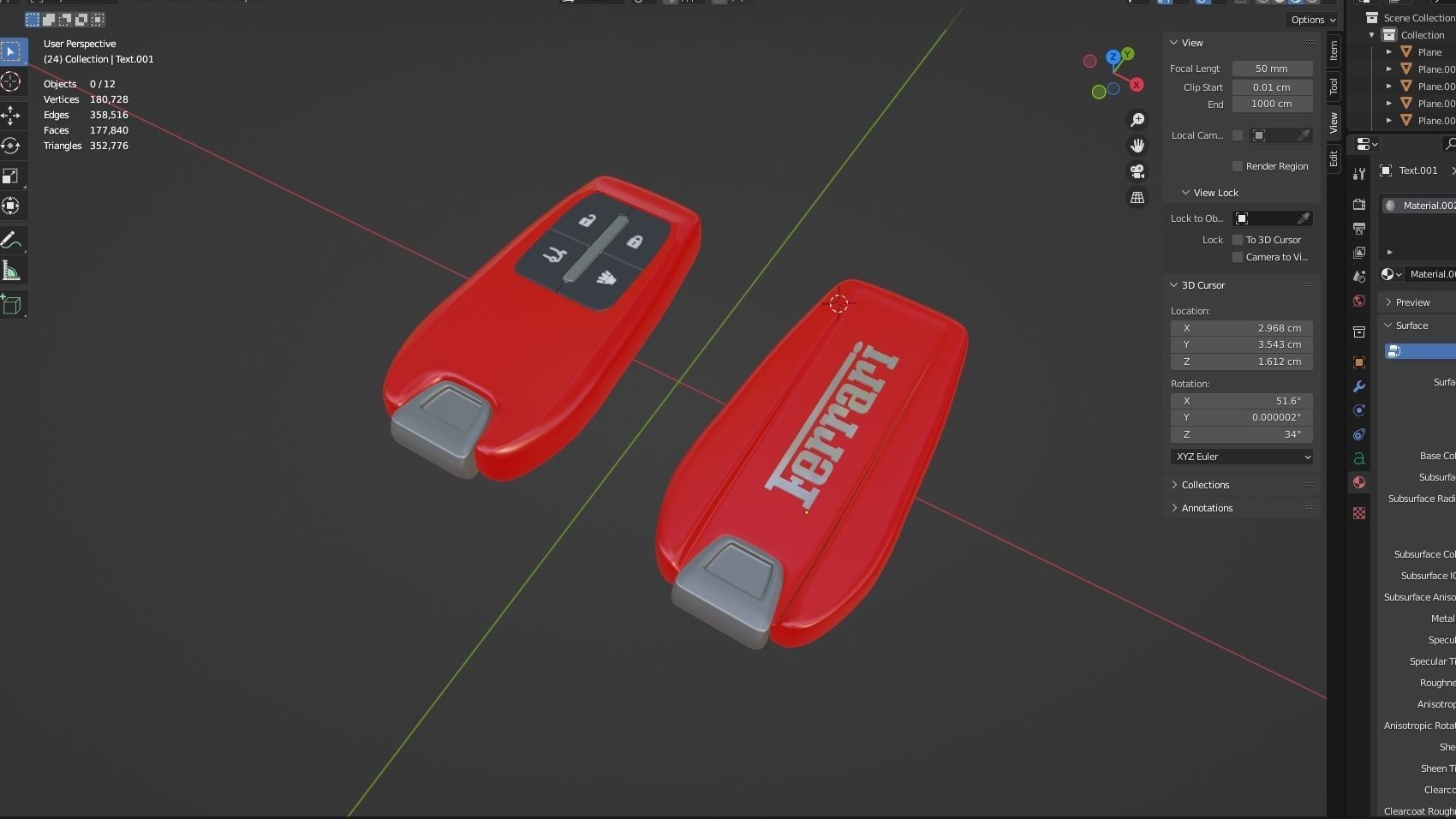 CAR KEY 03 3D model | CGTrader
