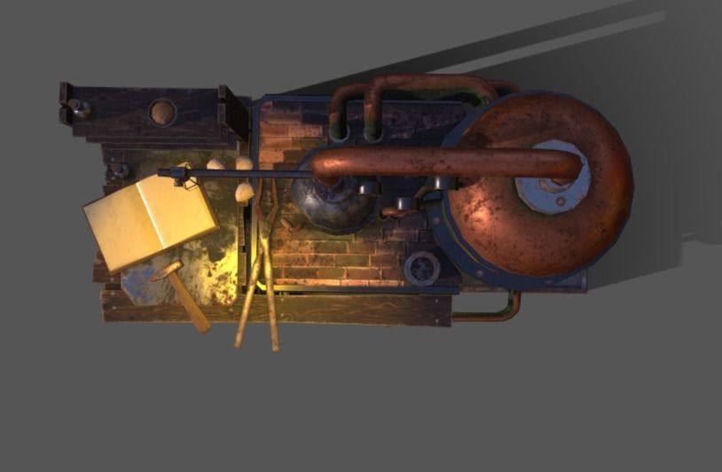 Steampunk Refinery 3D model | CGTrader