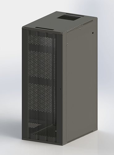 Server cabinet 42U 3D model | CGTrader