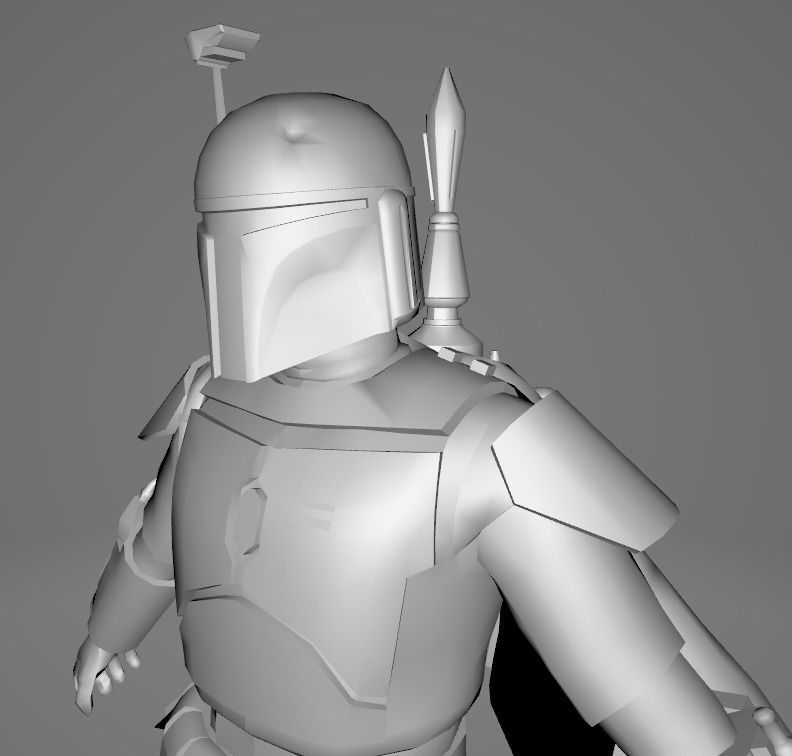 3D model STAR WARS Boba Fett - Low Poly Game - Battlefield - FBX MODEL ...