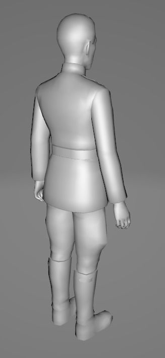 3D model STAR WARS Grand Moff Tarkin - Low Poly Game - FBX MODEL VR ...