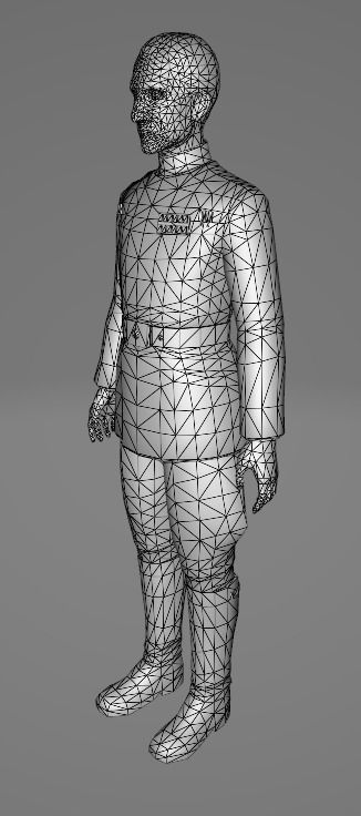 3D model STAR WARS Grand Moff Tarkin - Low Poly Game - FBX MODEL VR ...