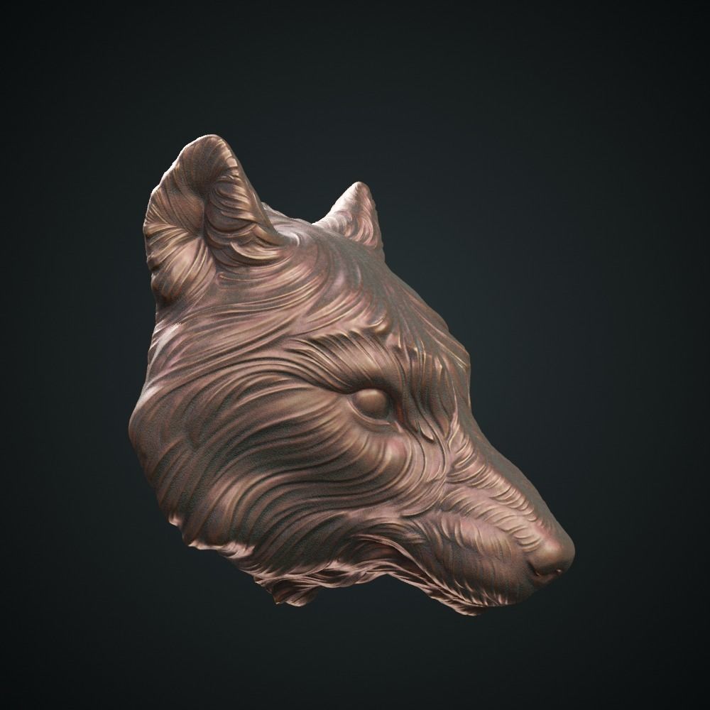 Wolf Head Doorhandle 2021 Part 02 3D print model 3D model 3D printable ...