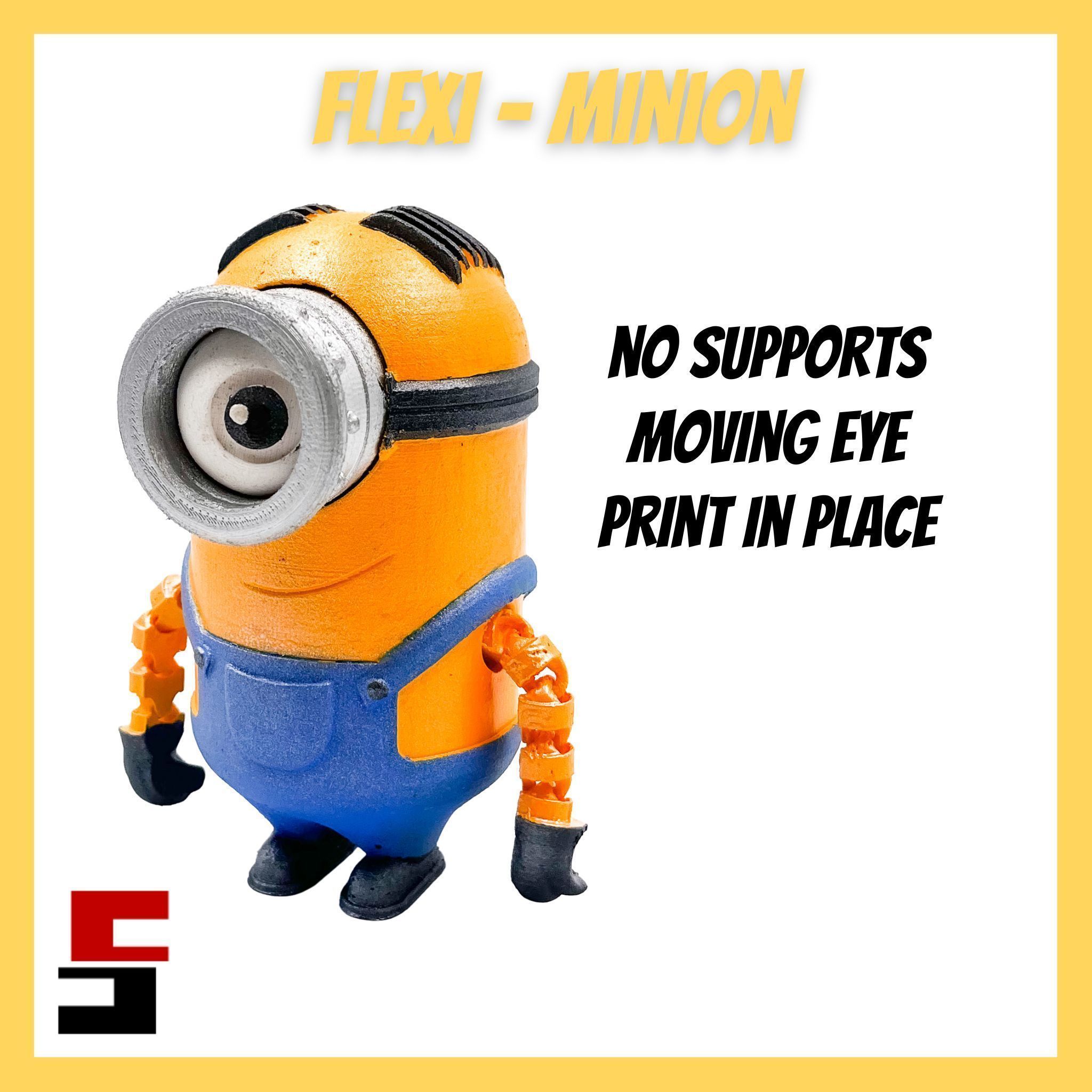 Minion FLEXI Articulated Minions Despicable Me 3D model 3D printable ...