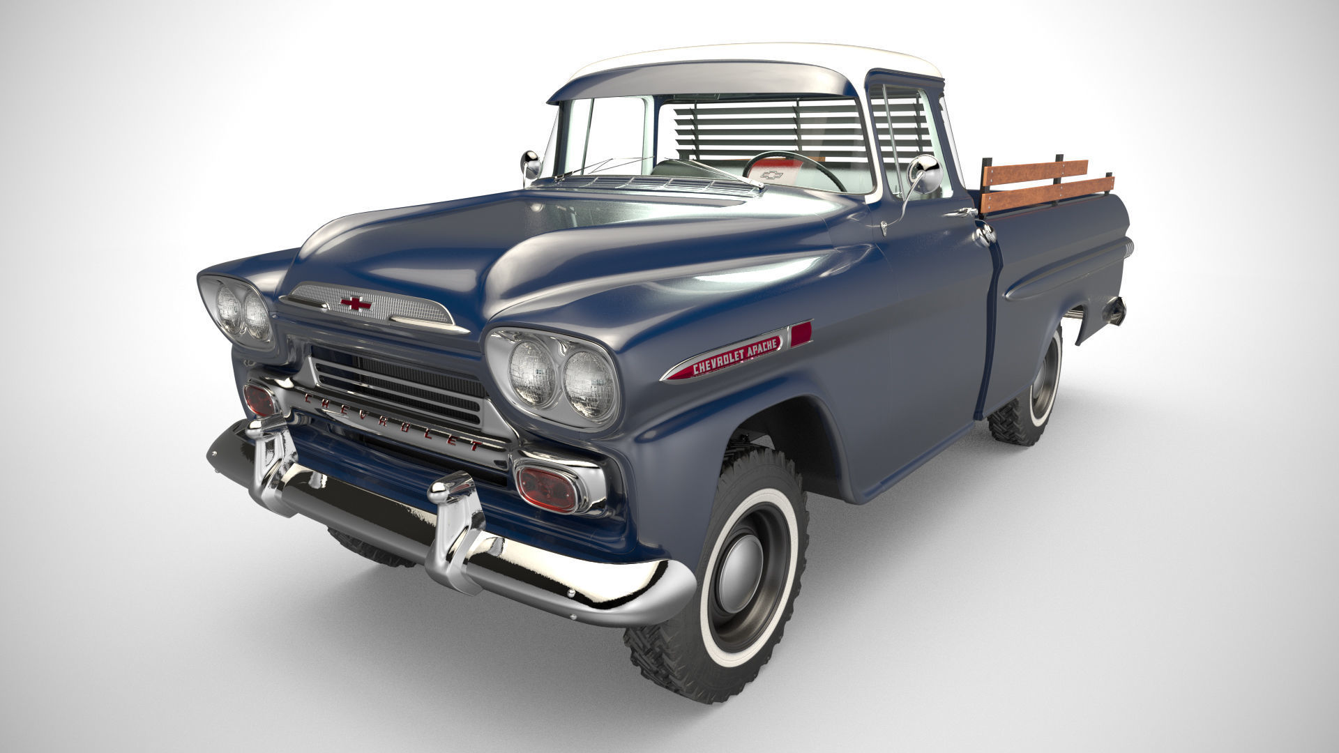 Chevrolet Apache 4x4 3D model | CGTrader