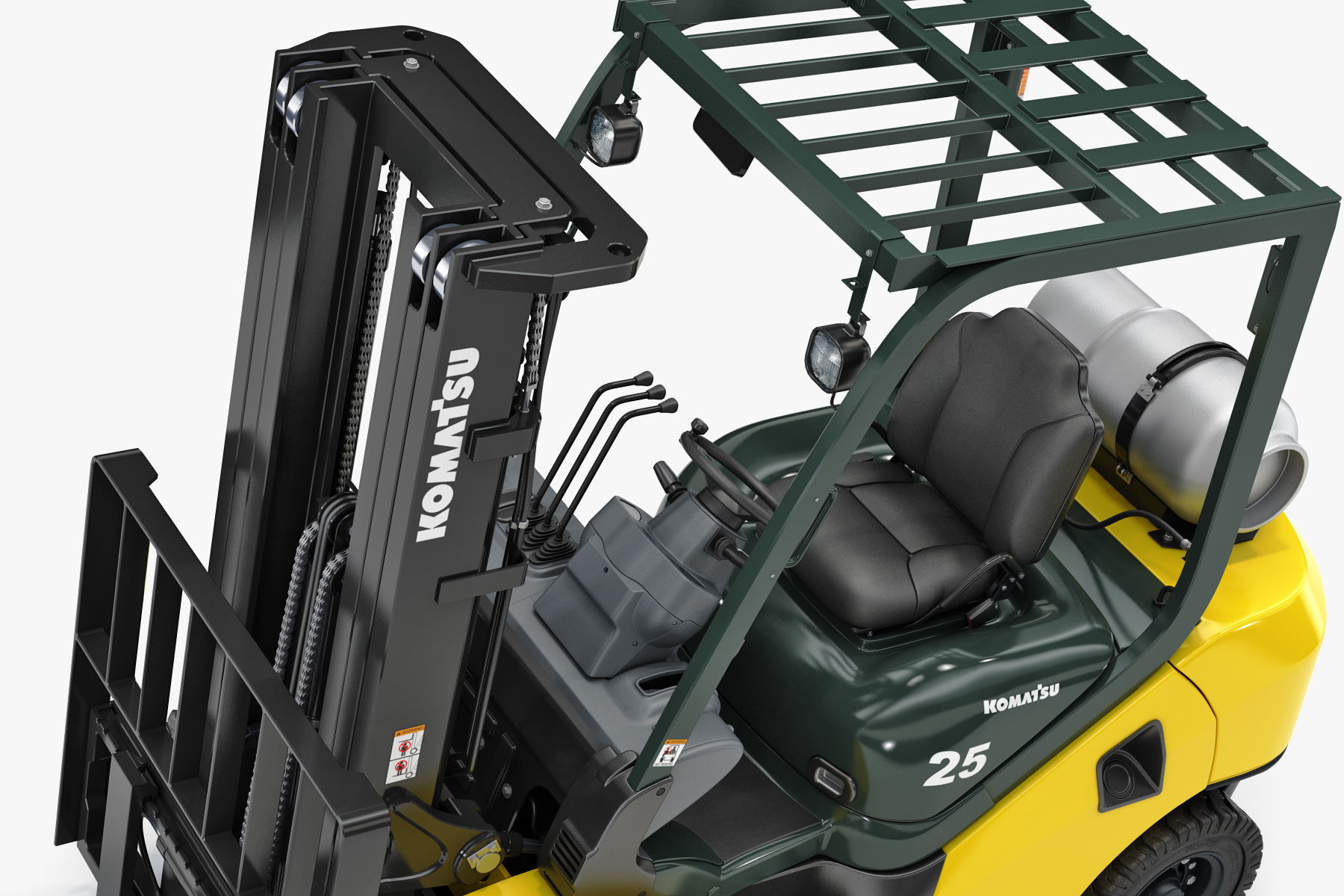 Forklift Komatsu BX50 3D model | CGTrader
