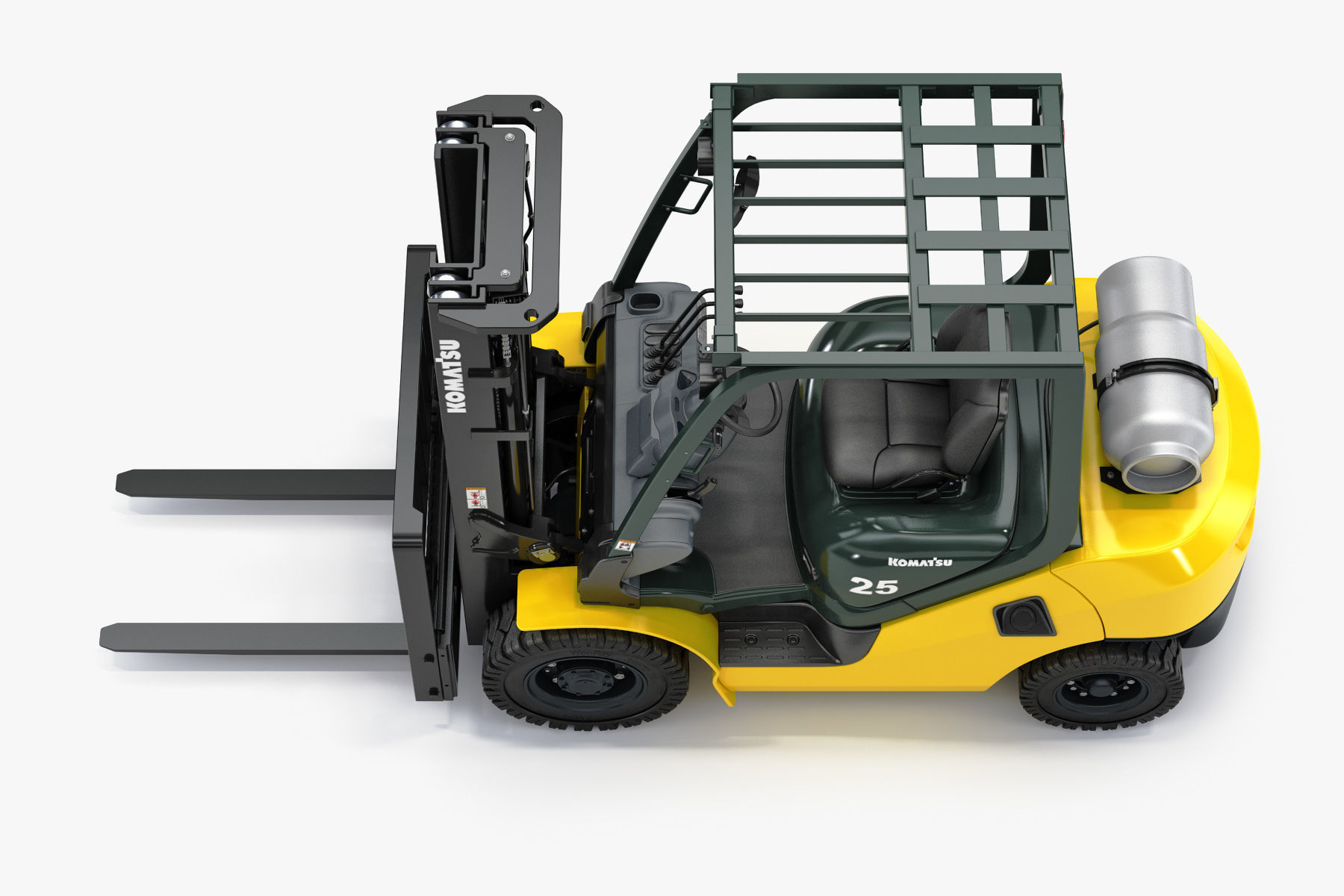 Forklift Komatsu BX50 3D model | CGTrader