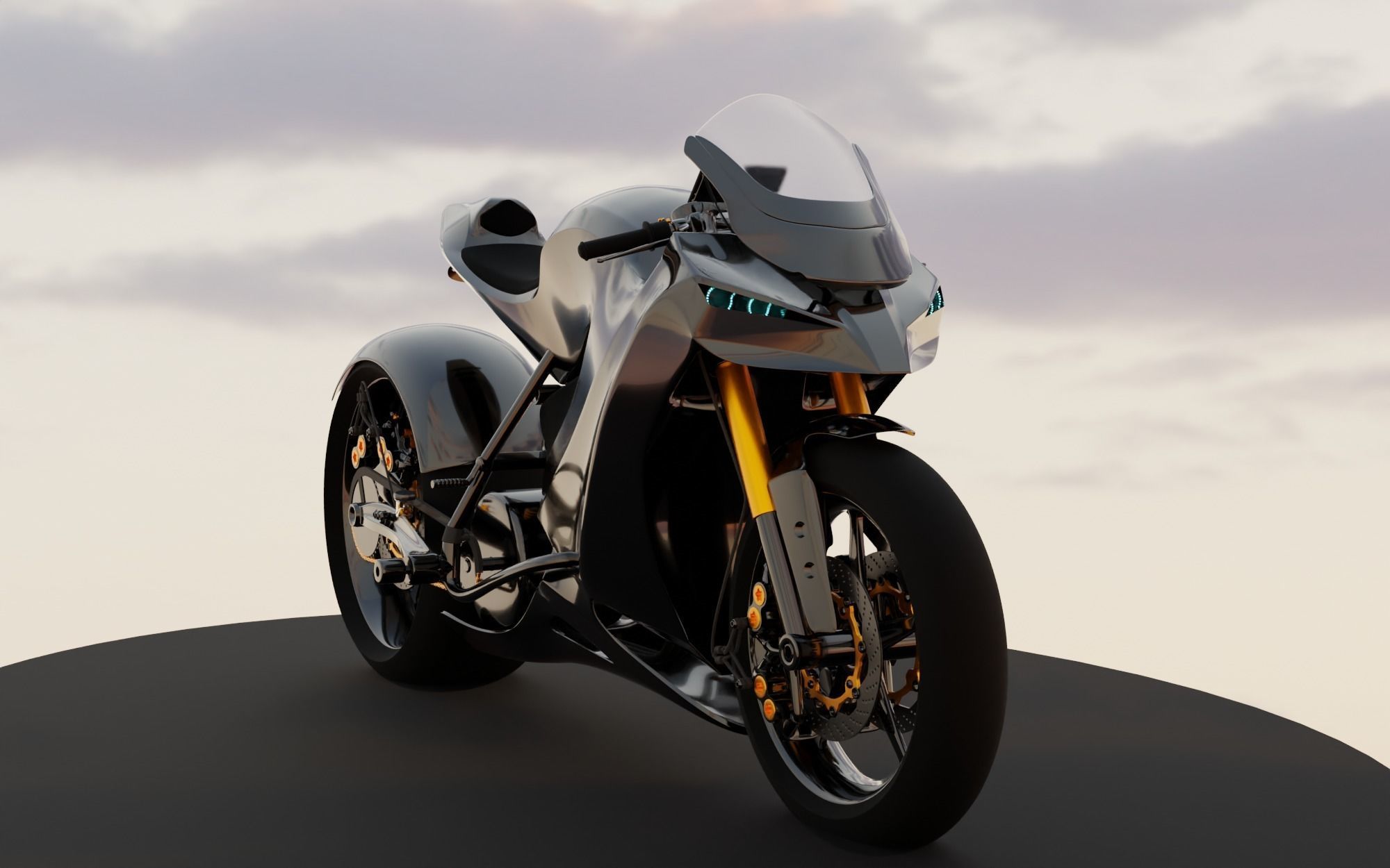 Concept sport bike free 3D model | CGTrader