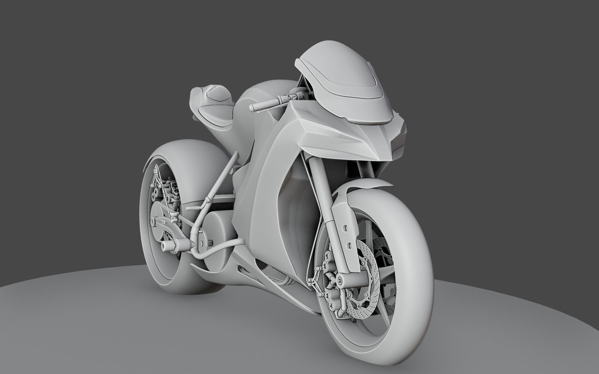 Concept sport bike free 3D model | CGTrader