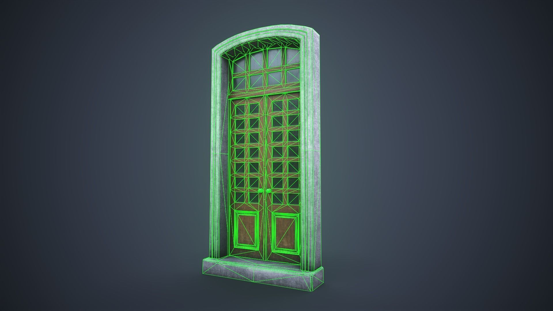 3D model Old front door VR / AR / low-poly | CGTrader
