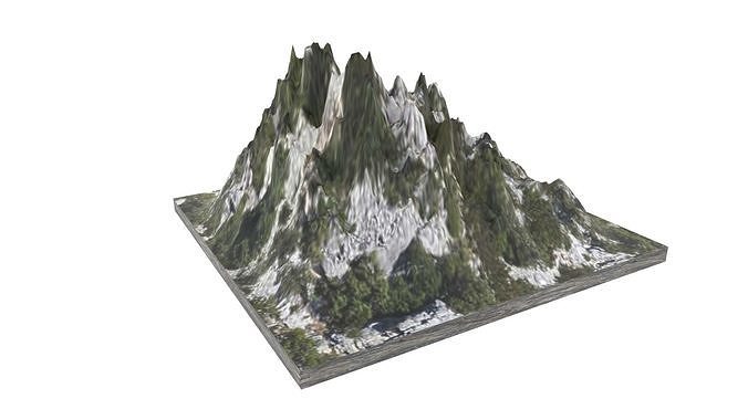 3D model Mountain VR / AR / low-poly | CGTrader