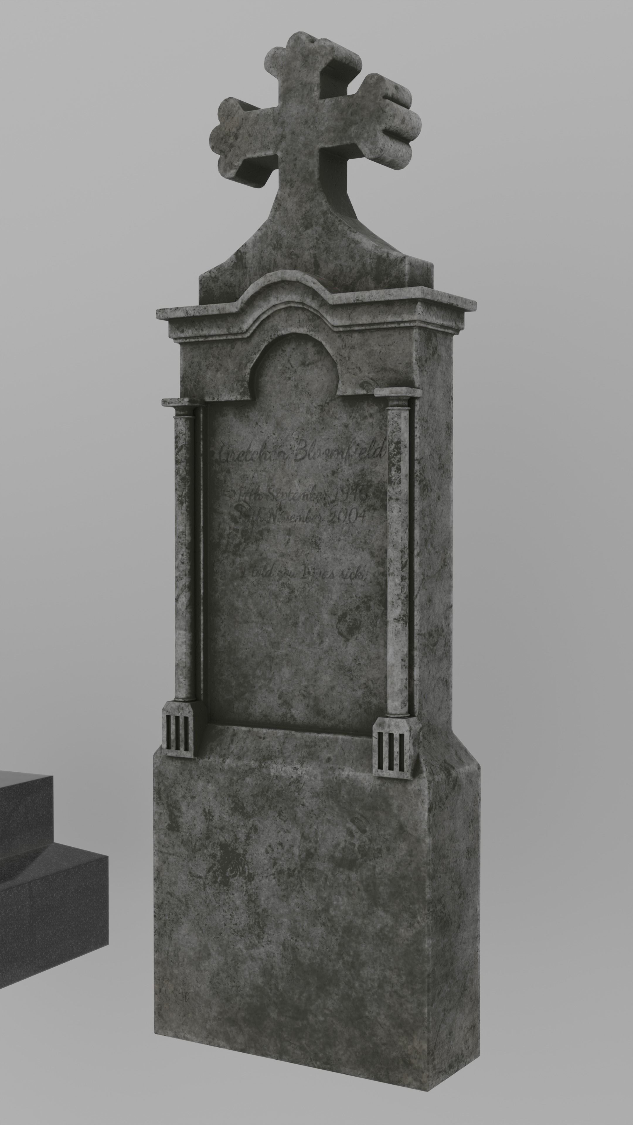 3D model Low Poly Cemetery Prop Collection for Environment Design VR ...