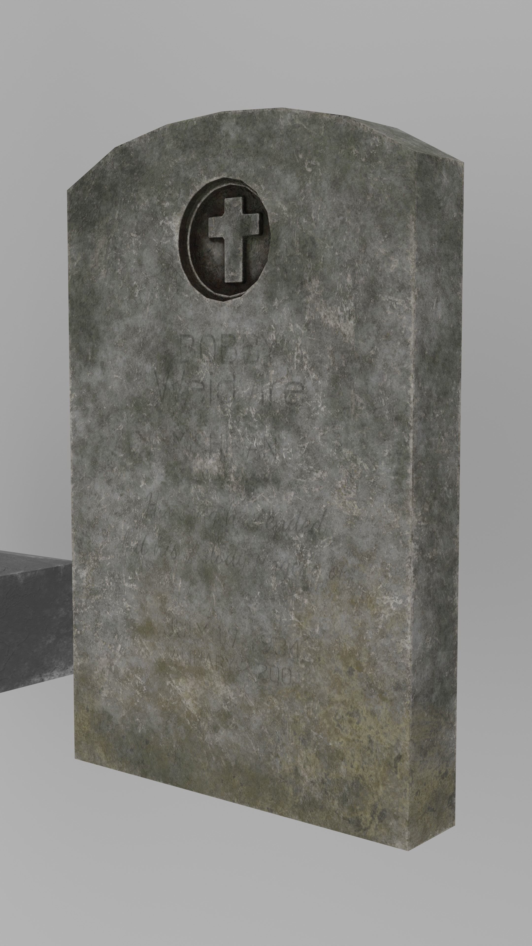 3D model Low Poly Cemetery Prop Collection for Environment Design VR ...