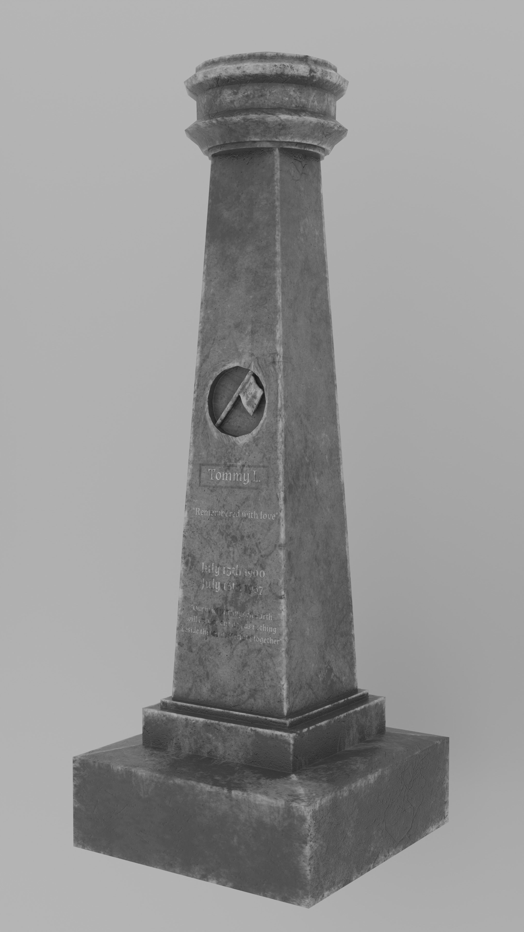 3D model Low Poly Cemetery Prop Collection for Environment Design VR ...