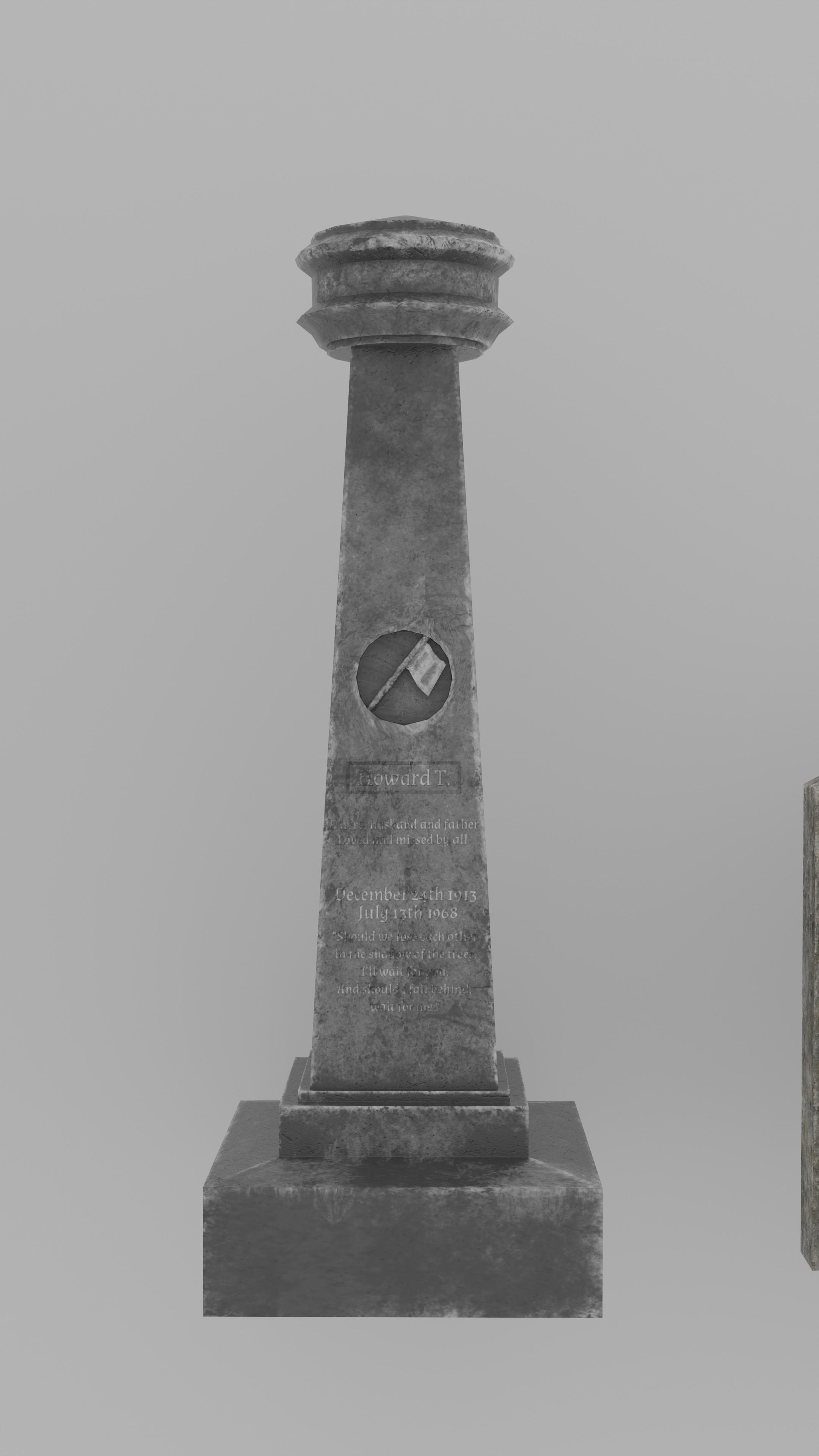 3D model Low Poly Cemetery Prop Collection for Environment Design VR ...