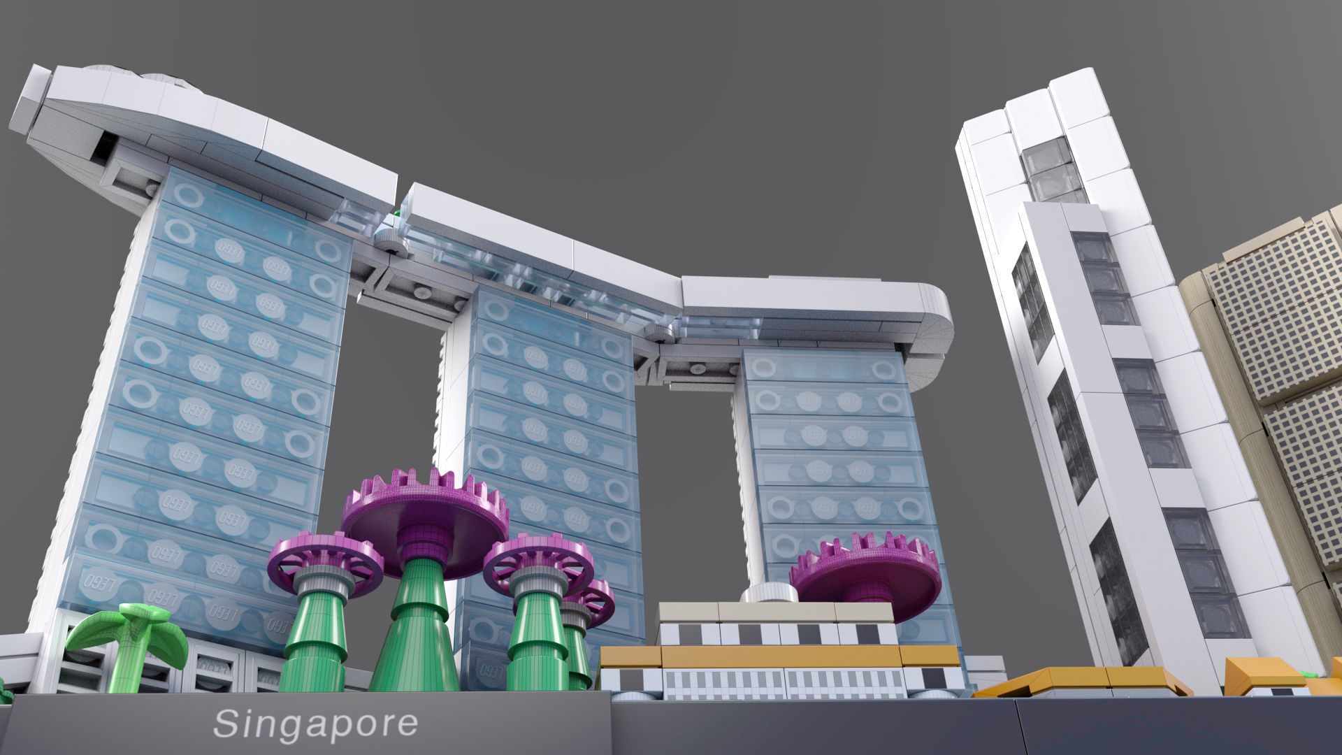 Lego Singapore 3D model | CGTrader