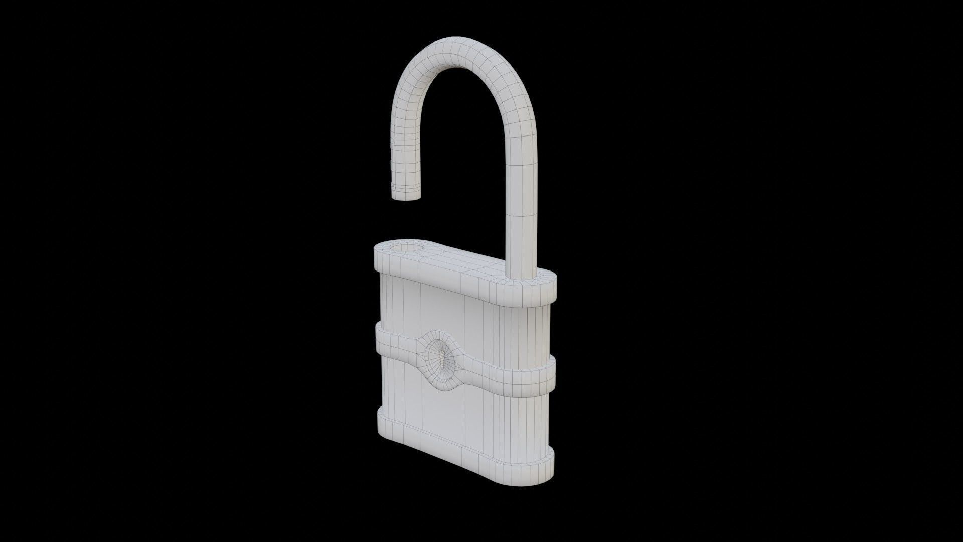 3D model Old Padlock VR / AR / low-poly | CGTrader