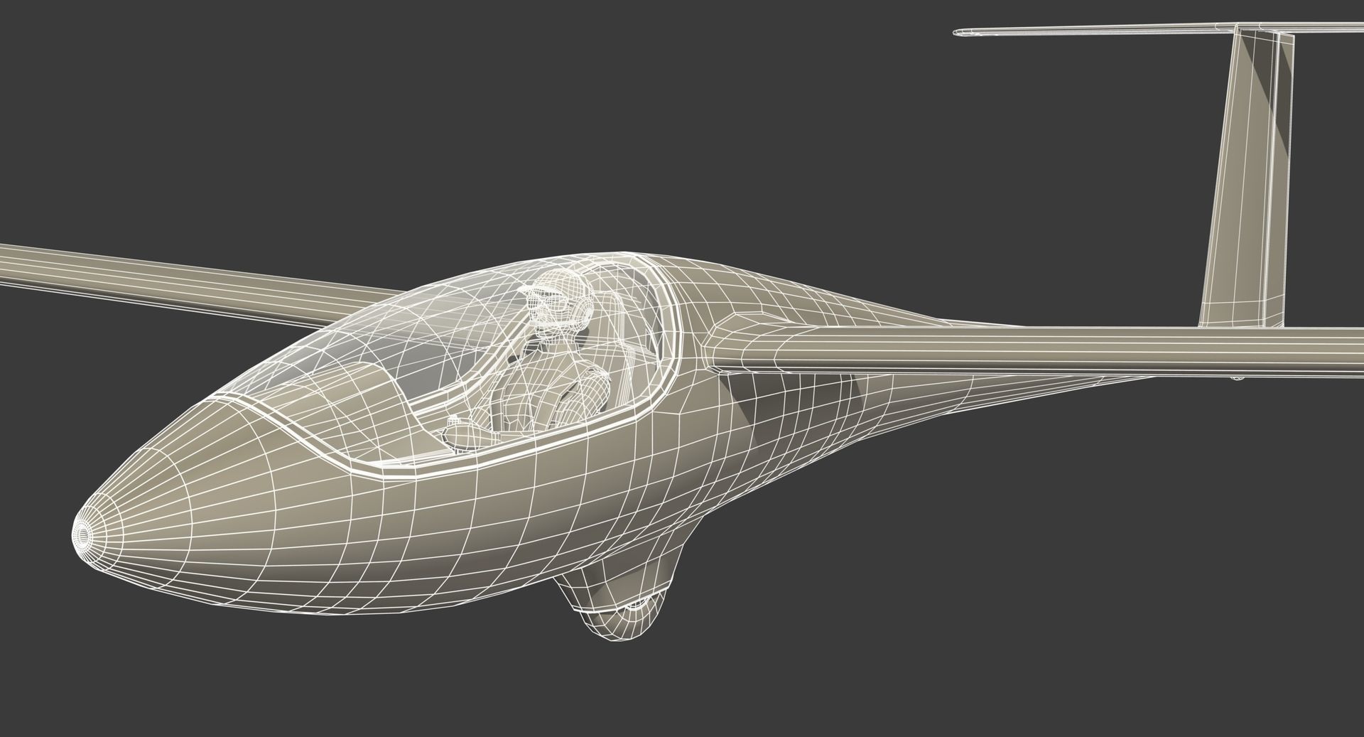 3D model Glider Flying VR / AR / low-poly | CGTrader