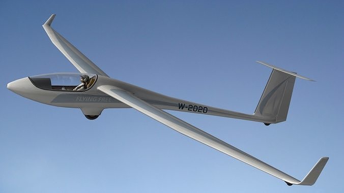3D model Glider Flying VR / AR / low-poly | CGTrader