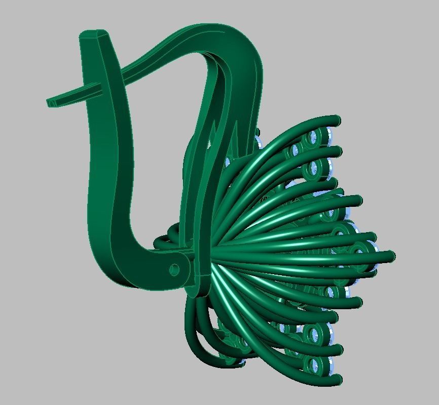 Earring 3D model 3D printable model 0029 3D model 3D printable | CGTrader