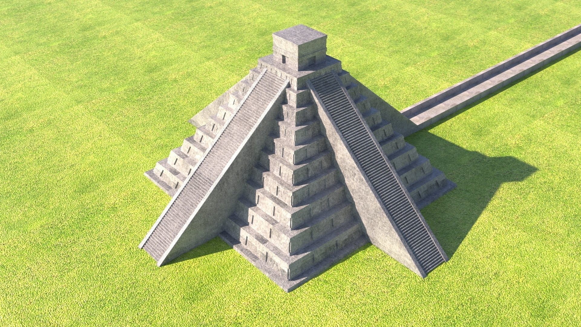 Chichen Itza Pyramid 3D model | CGTrader