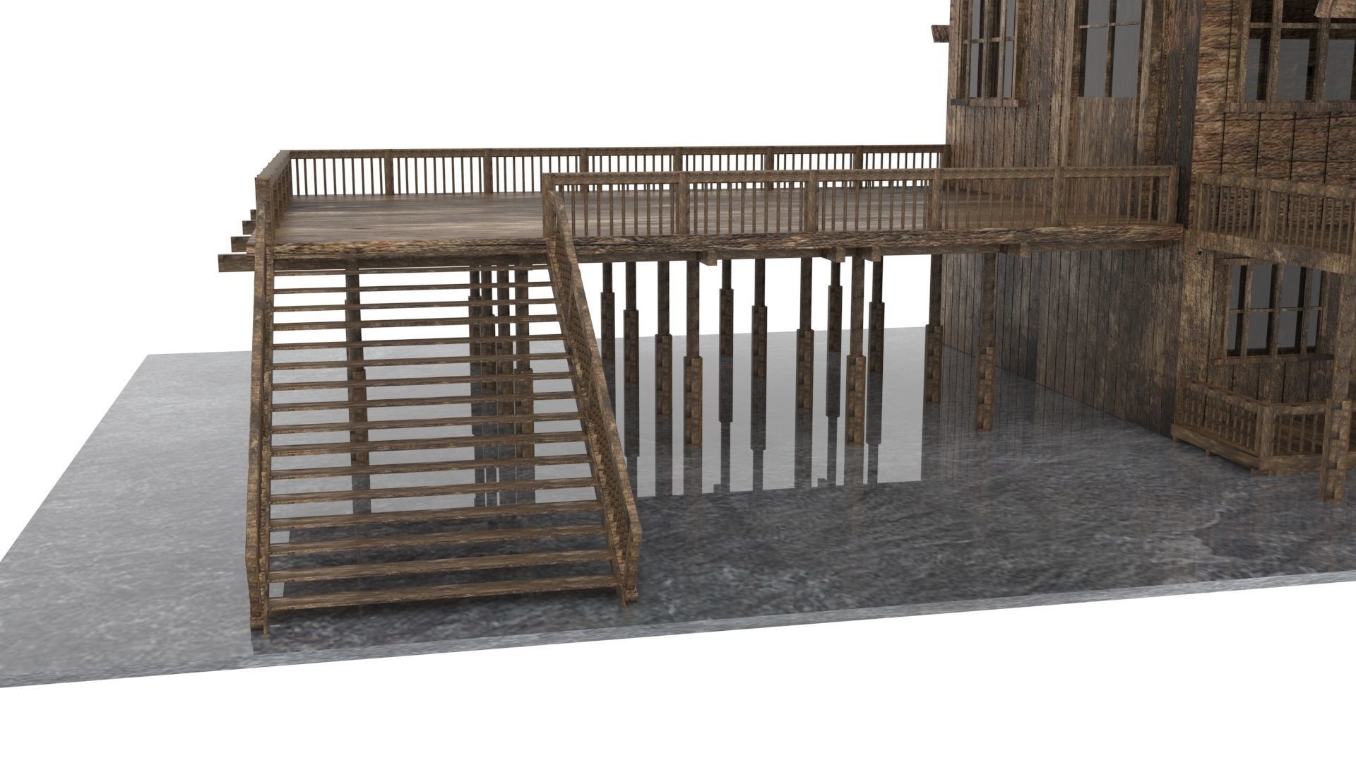 Wooden House 3D model | CGTrader