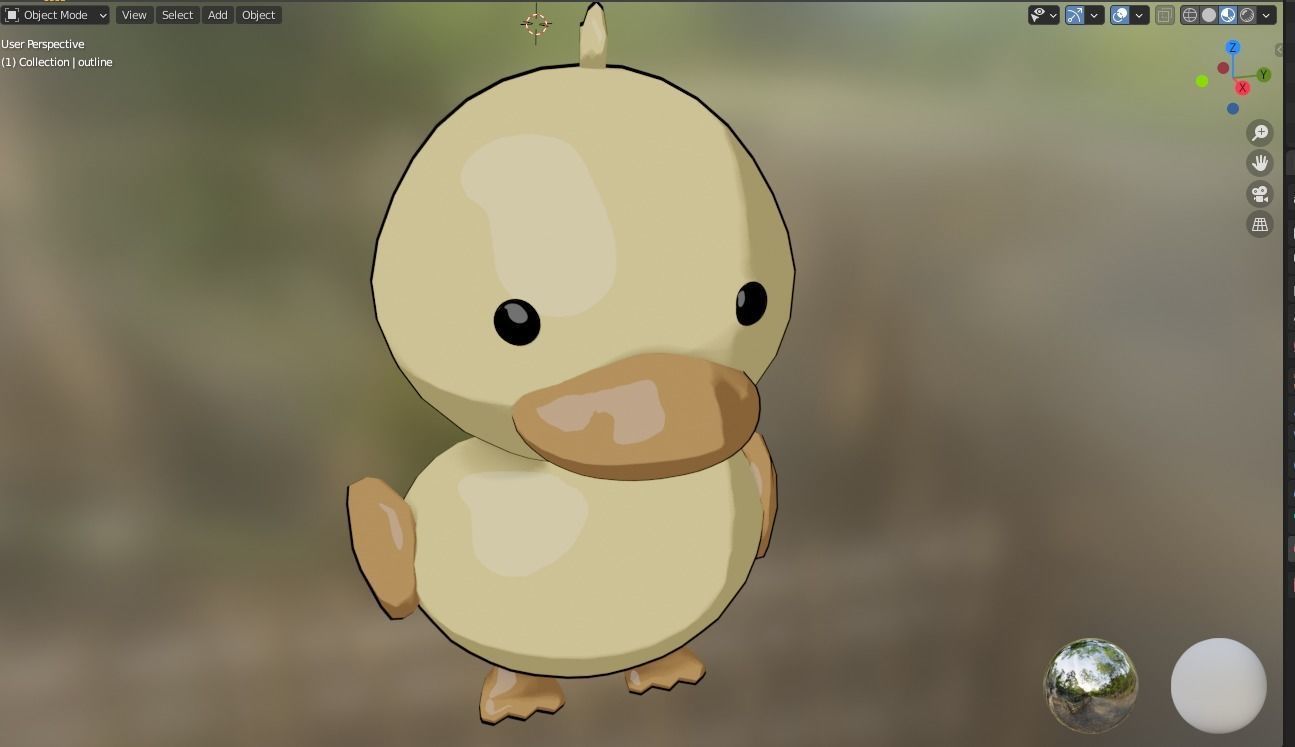 3D model Anime Duck VR / AR / low-poly | CGTrader