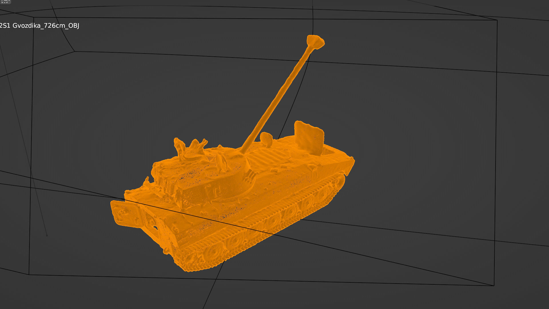 Russian 2S34 Hosta howitzer destroyed by Ukrainian military 3D model ...