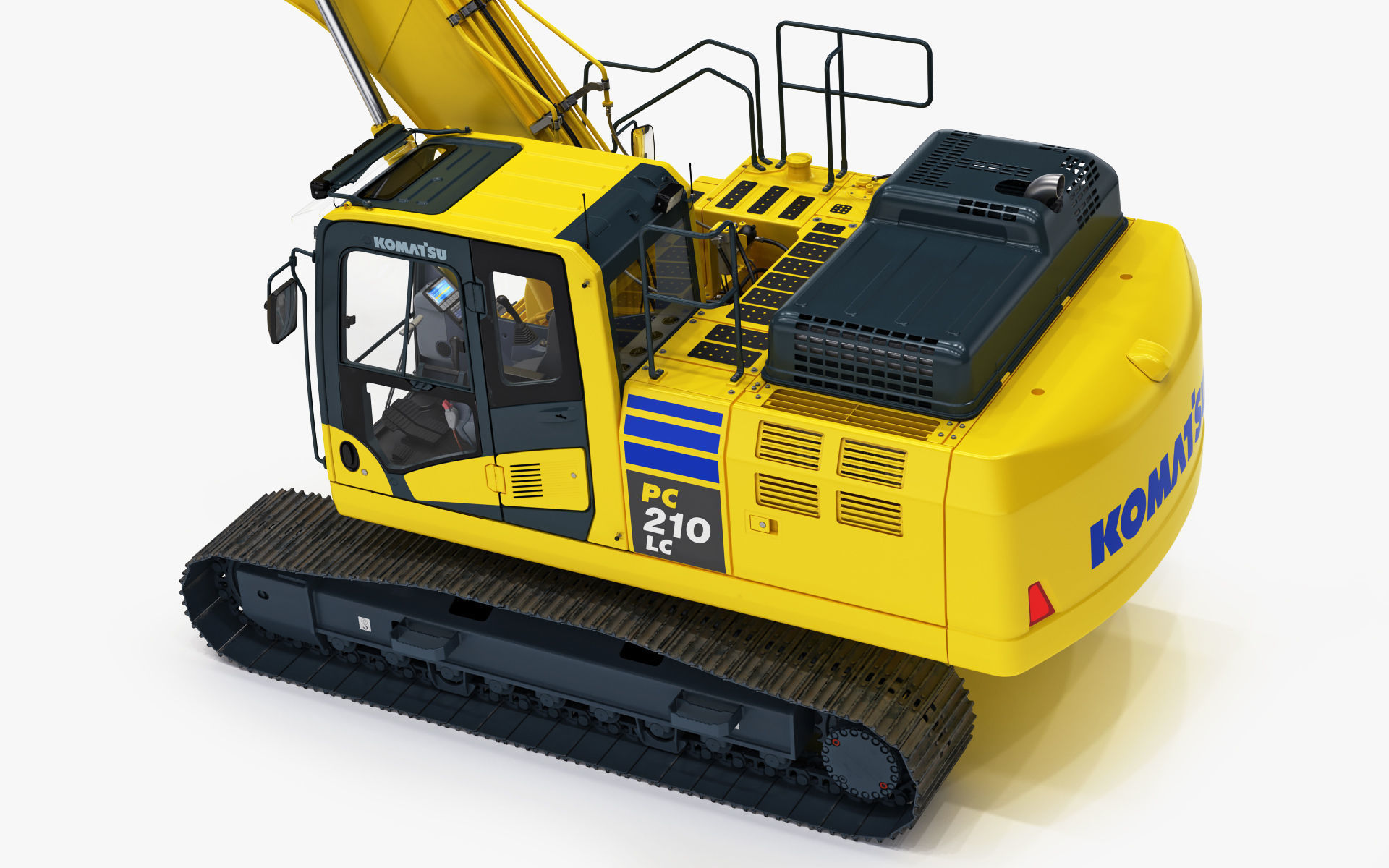 Komatsu PC210LC Crawler Excavator 3D model | CGTrader