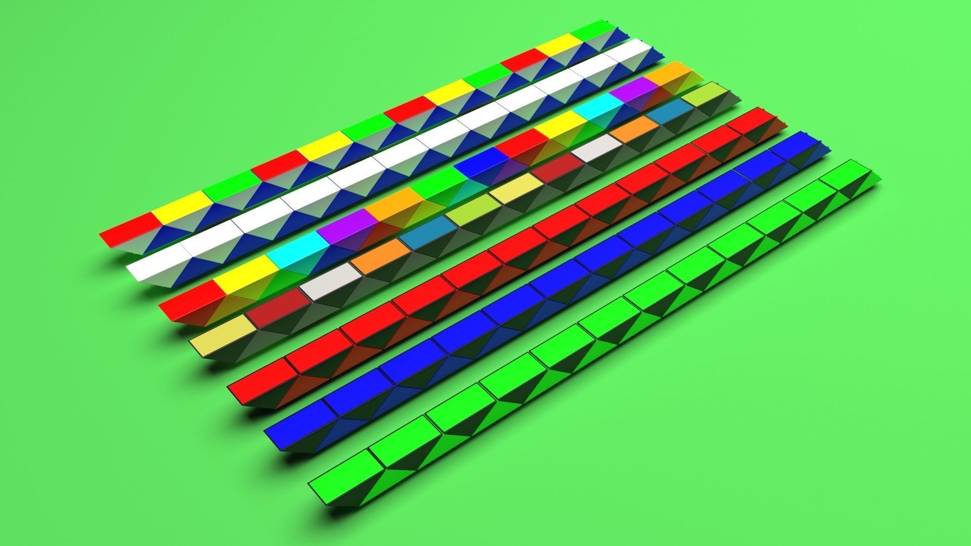 Snake Puzzles Set 3D model | CGTrader