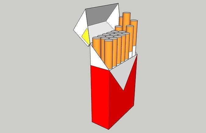 3D model Cigarette pack of cigarettes VR / AR / low-poly | CGTrader