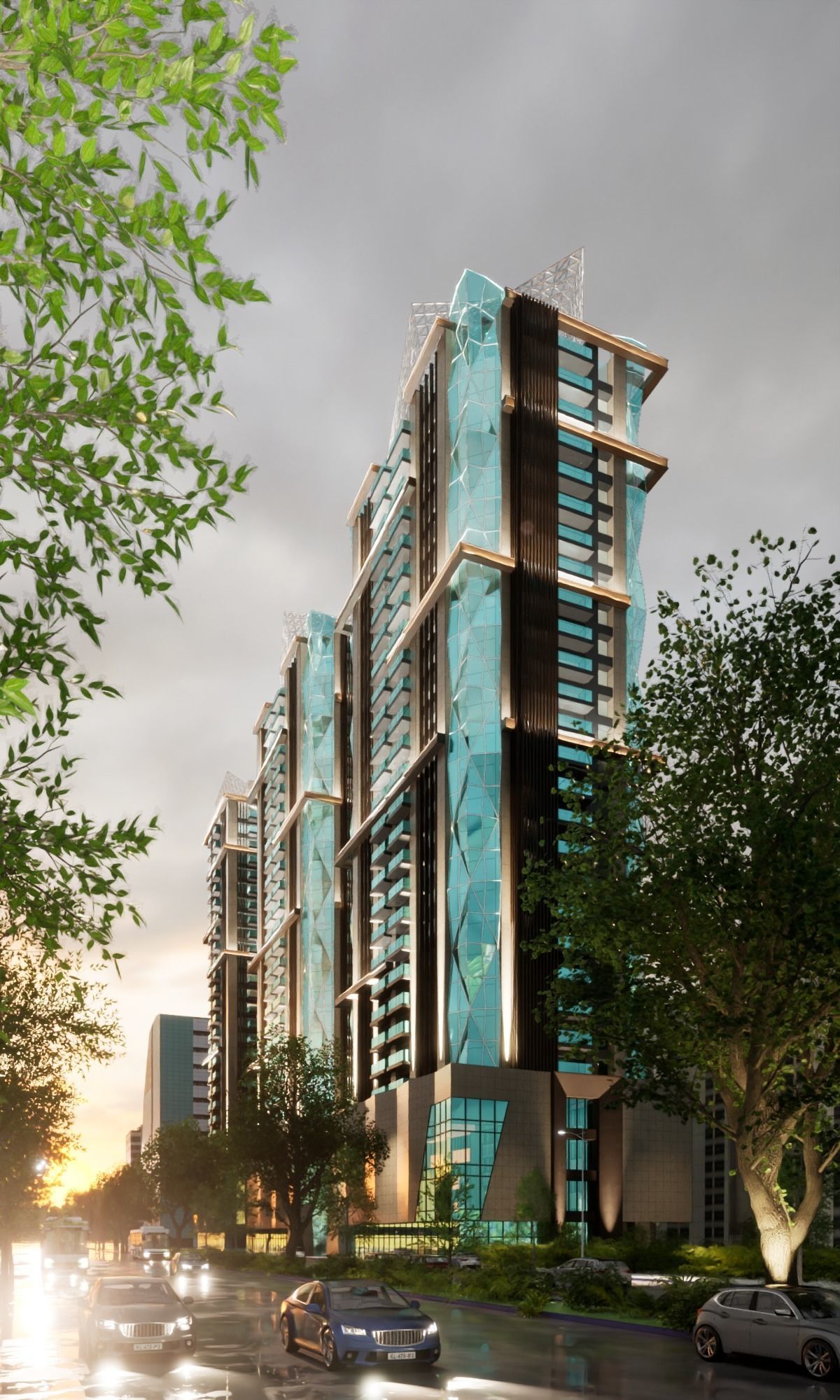 DIAMOND TOWERS TAIWAN TAIPEI Scene Twinmotion 3D model | CGTrader