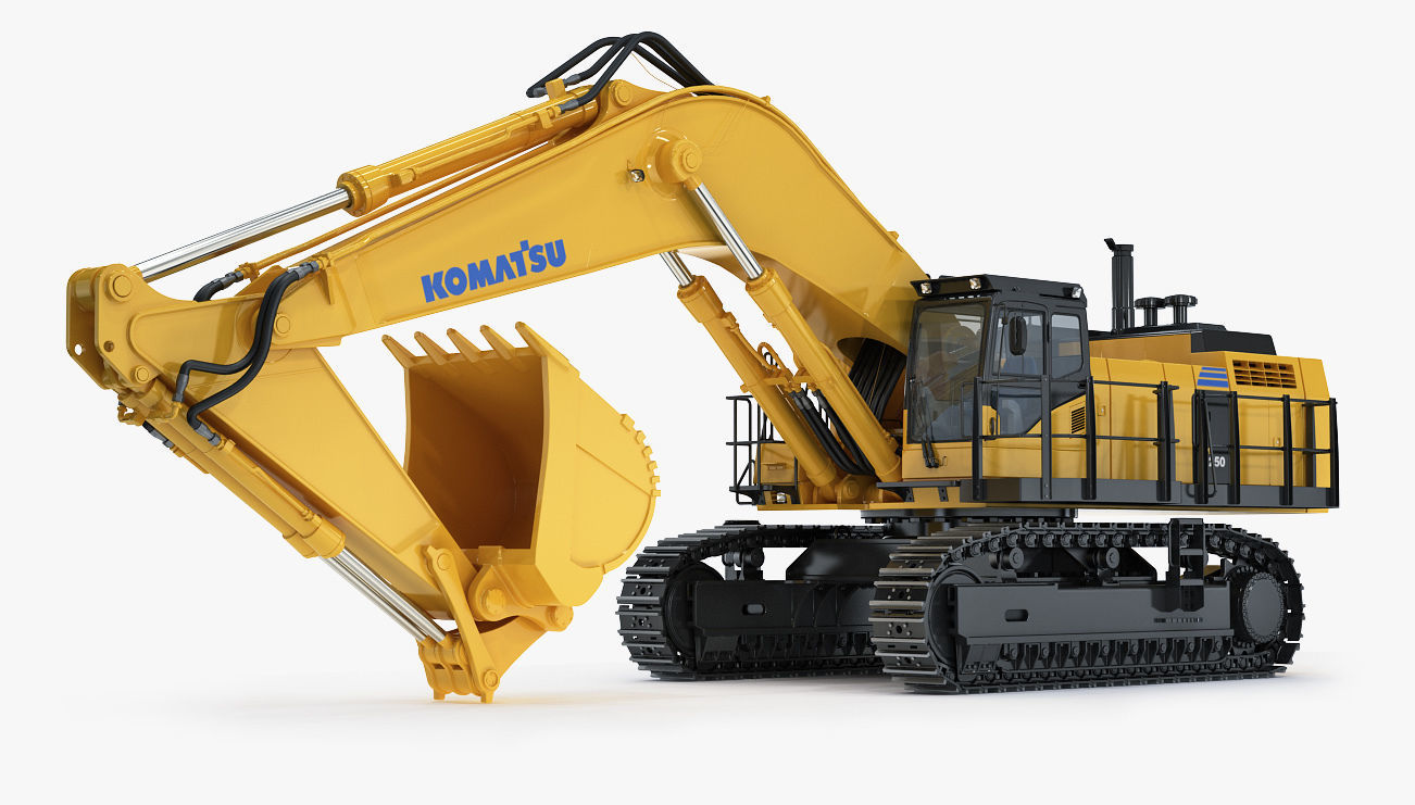 Tracked Excavator Komatsu PC1250 3D model | CGTrader