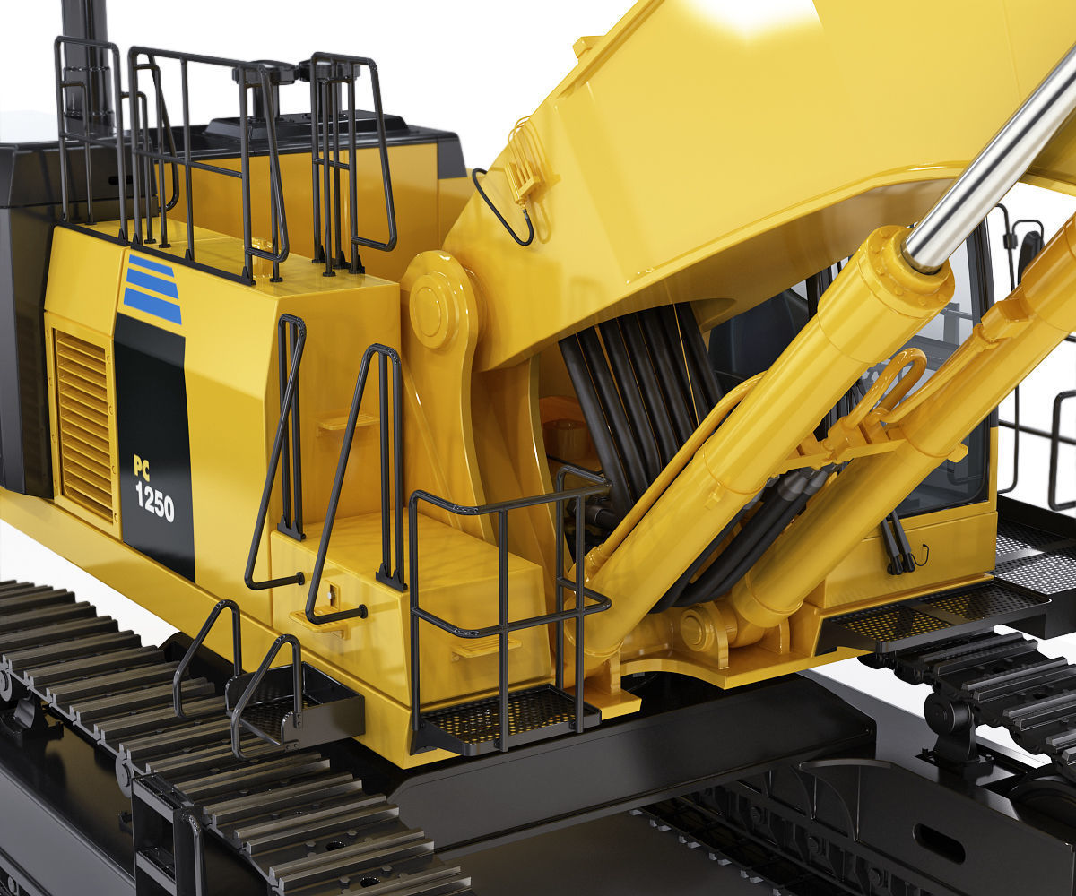 Tracked Excavator Komatsu PC1250 3D model | CGTrader