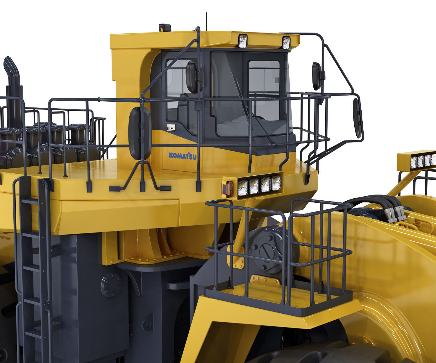 Mining loader Komatsu WA1200 3D model | CGTrader