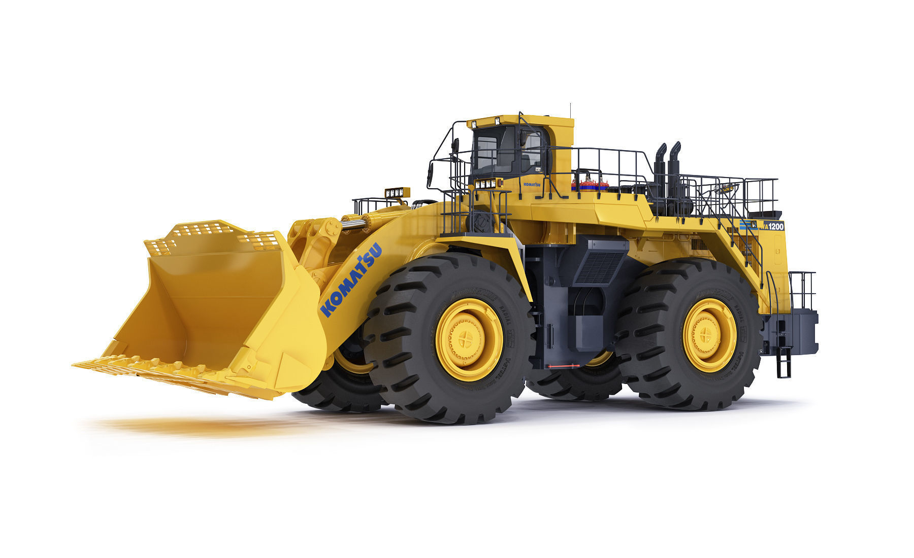 Mining loader Komatsu WA1200 3D model | CGTrader