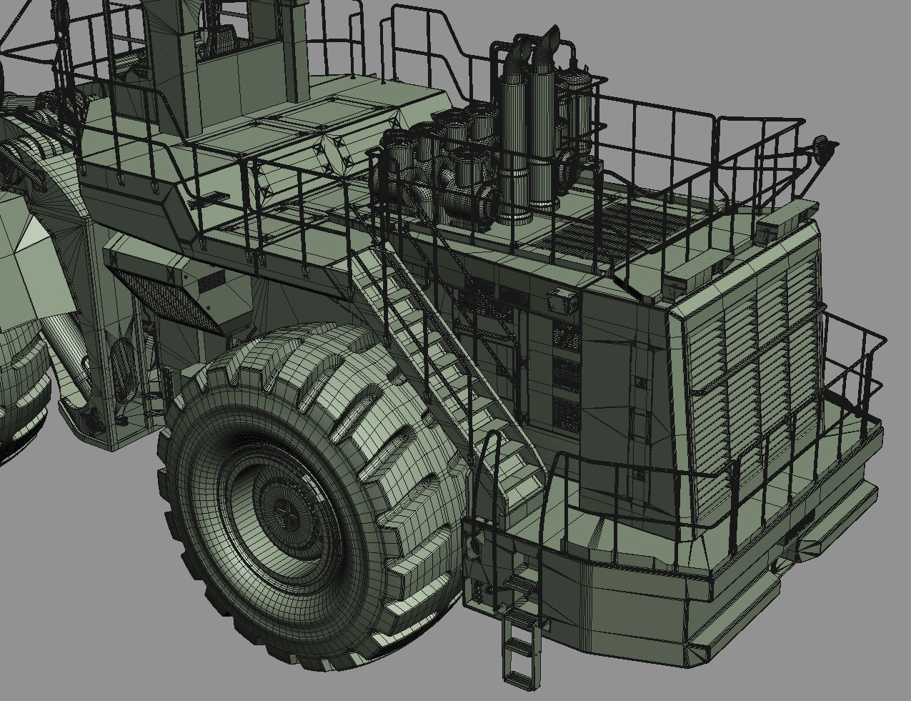 Mining loader Komatsu WA1200 3D model | CGTrader
