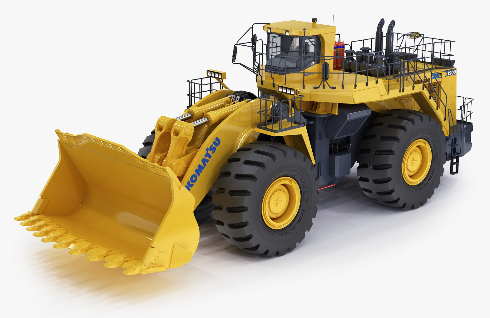 Mining loader Komatsu WA1200 3D model | CGTrader