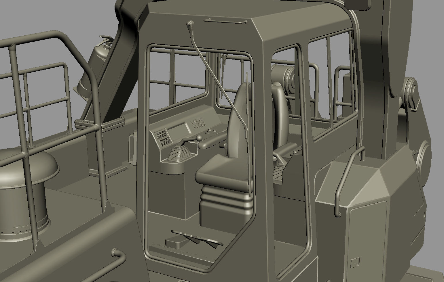 Super dozer Komatsu d575 3D model | CGTrader