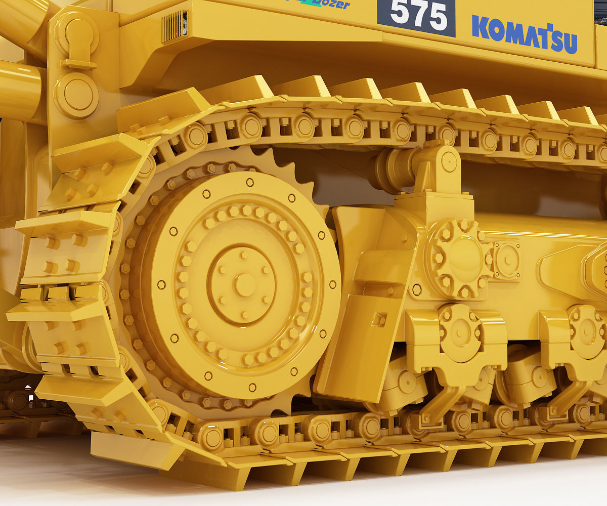 Super dozer Komatsu d575 3D model | CGTrader