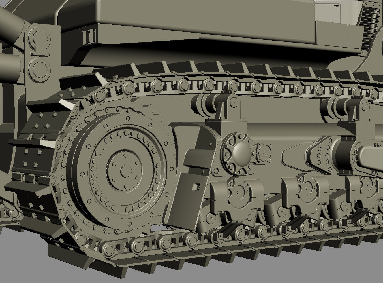 Super dozer Komatsu d575 3D model | CGTrader