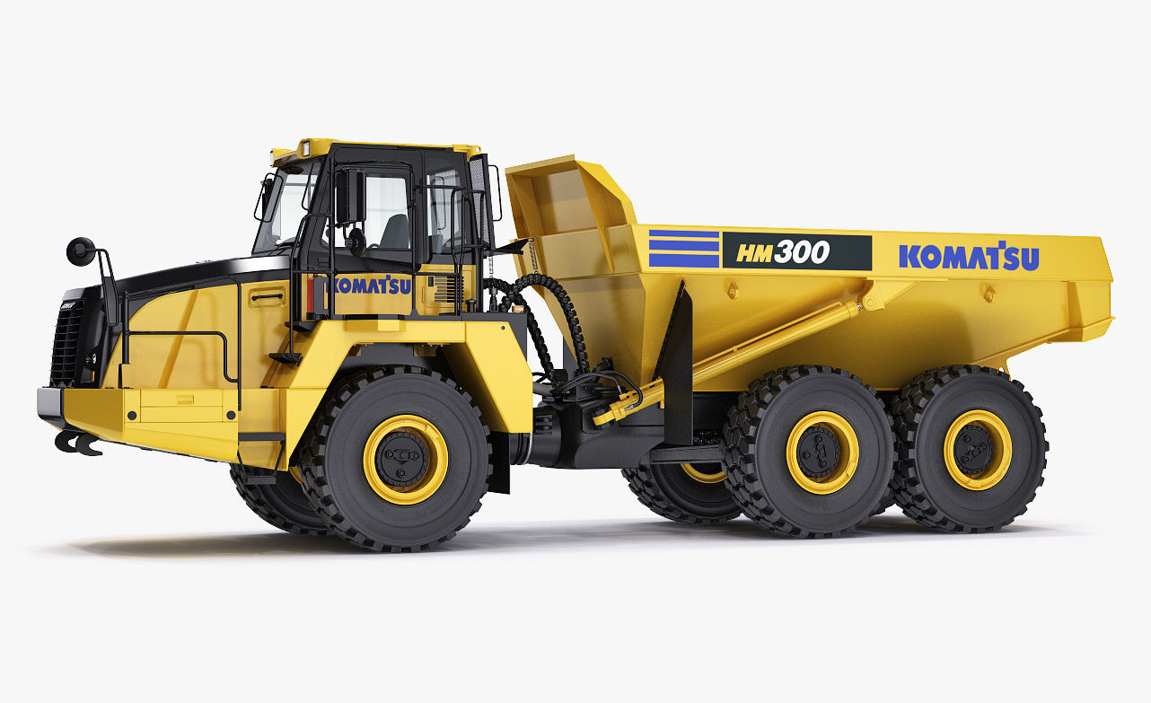 Articulated Truck Komatsu HM300 3D model | CGTrader